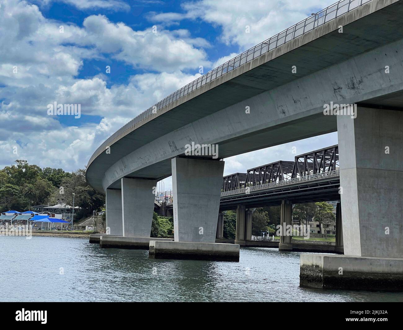 View of Haberfield and Iron Cove Creek Pedestrian and Cycle Bridge at ...