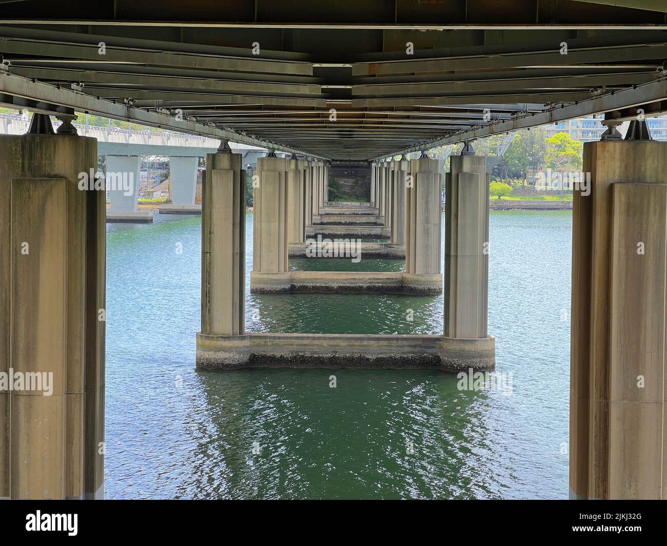 The structure of Iron Cove Bridge, underneath the Iron Cove Bridge ... The structure of Iron Cove Bridge, underneath the Iron Cove Bridge ...
