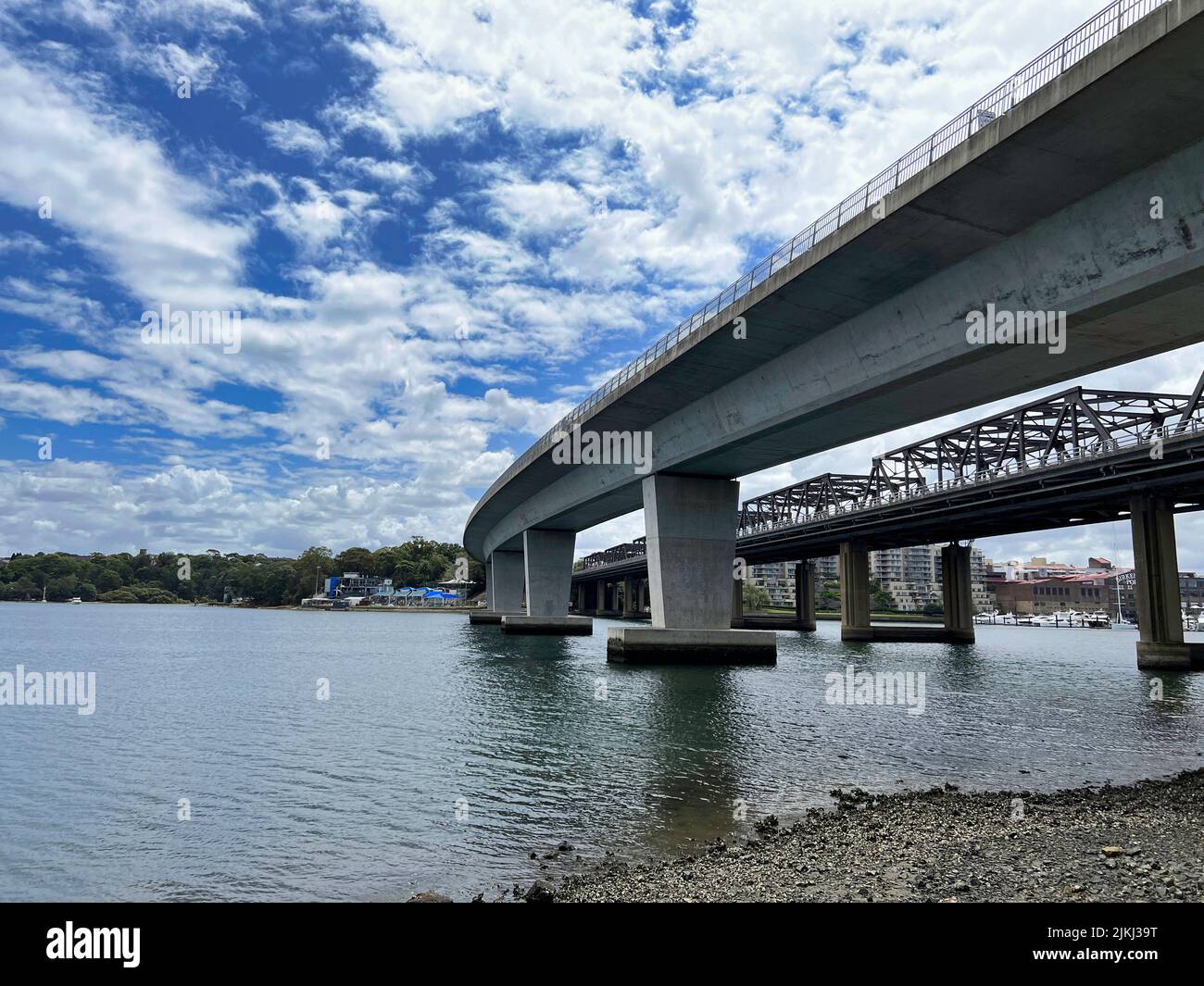 View of Haberfield and Iron Cove Creek Pedestrian and Cycle Bridge at ...