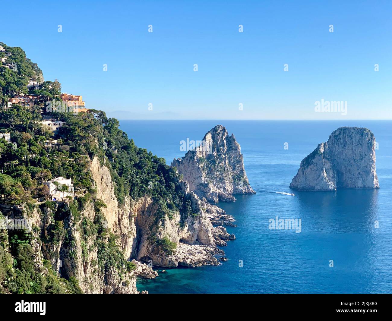 Capri Island and Bay of Naples, Italy Stock Photo - Alamy