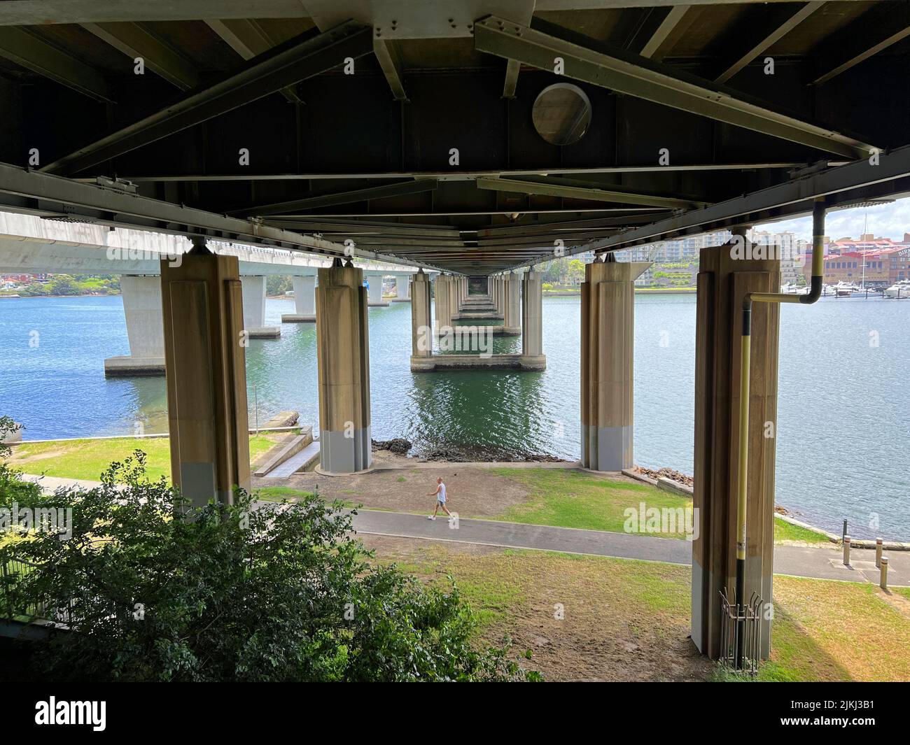 The structure of Iron Cove Bridge, underneath the Iron Cove Bridge ... The structure of Iron Cove Bridge, underneath the Iron Cove Bridge ...
