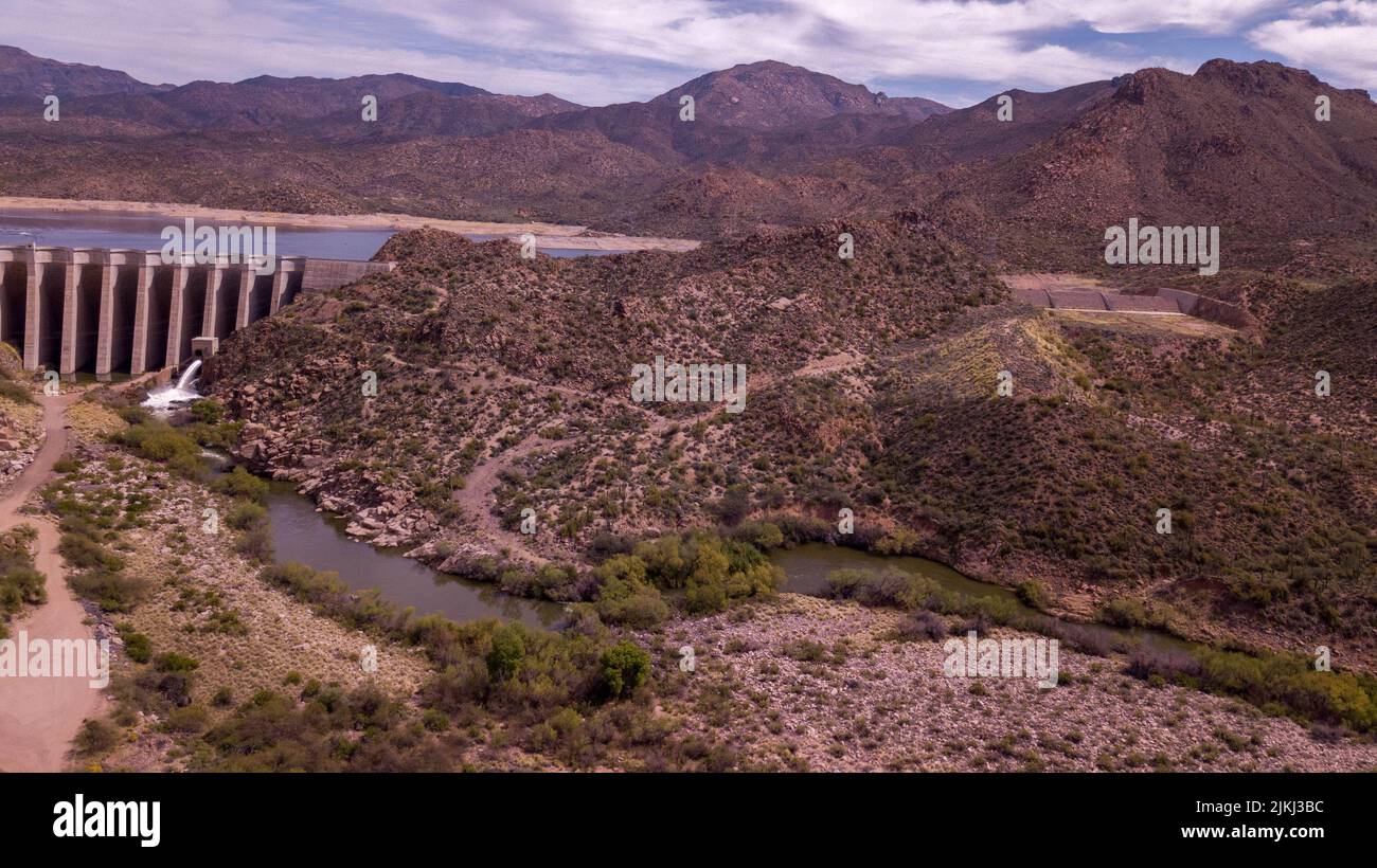A beautiful shot of the Verde River and its Tributaries in Sedona Verde ...