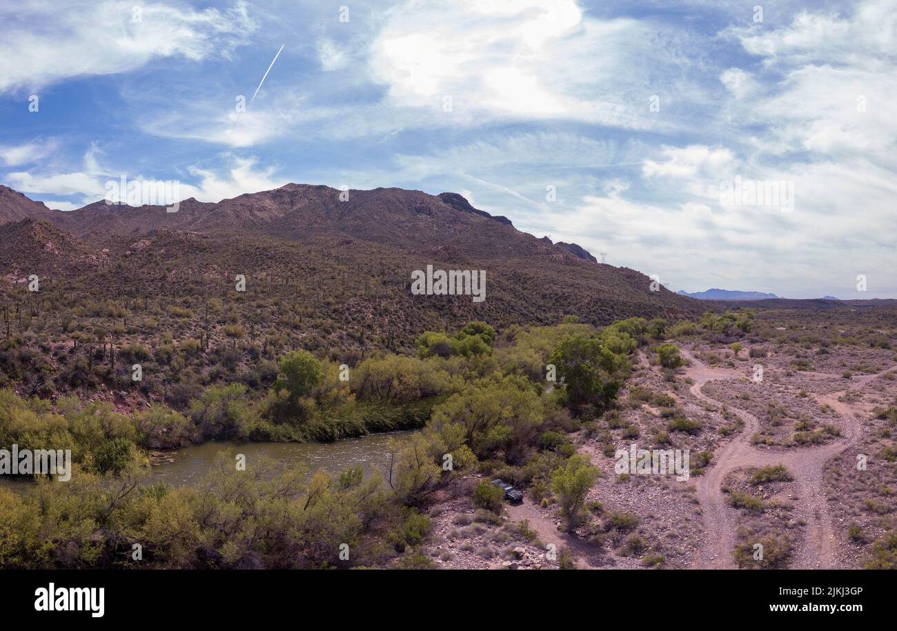 A beautiful shot of the Verde River and its Tributaries in Sedona Verde ...
