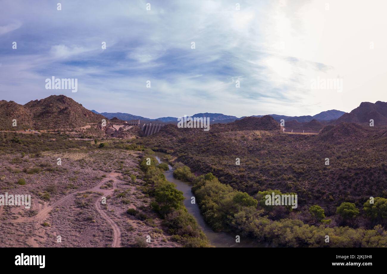 A beautiful shot of the Verde River and its Tributaries in Sedona Verde ...