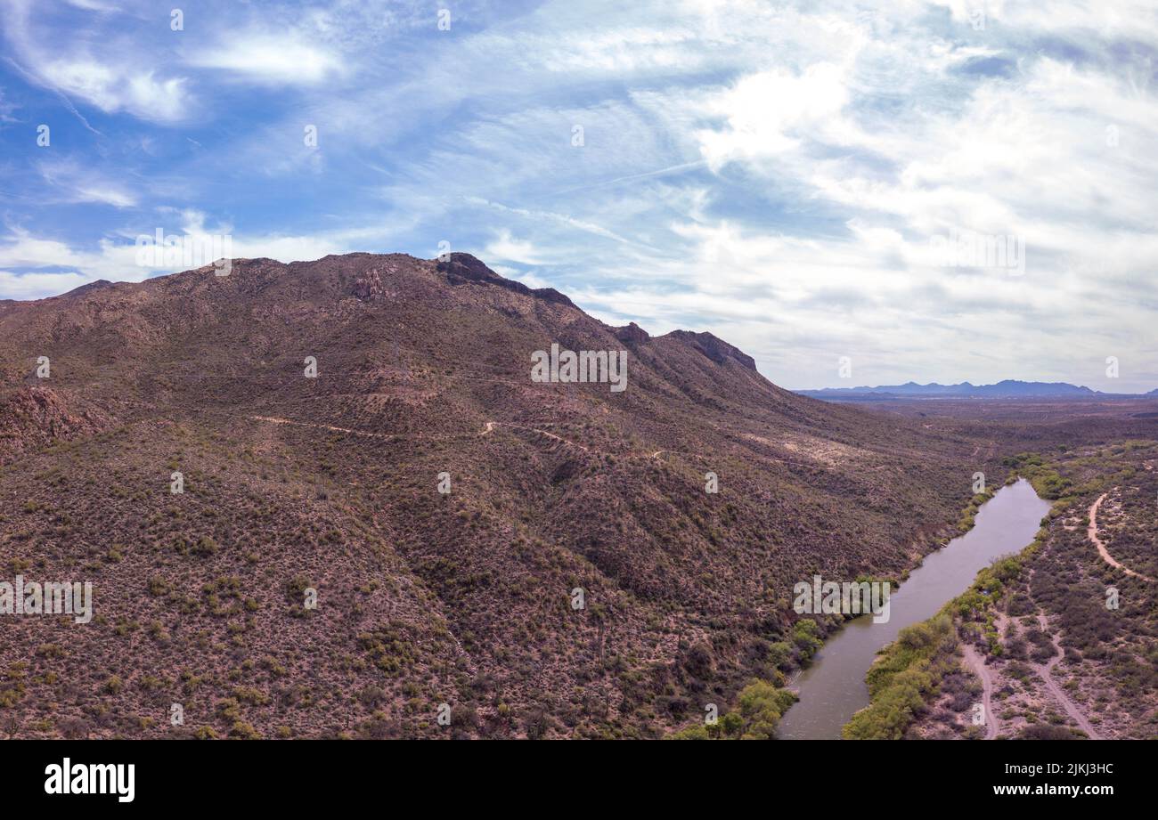A beautiful shot of the Verde River and its Tributaries in Sedona Verde ...