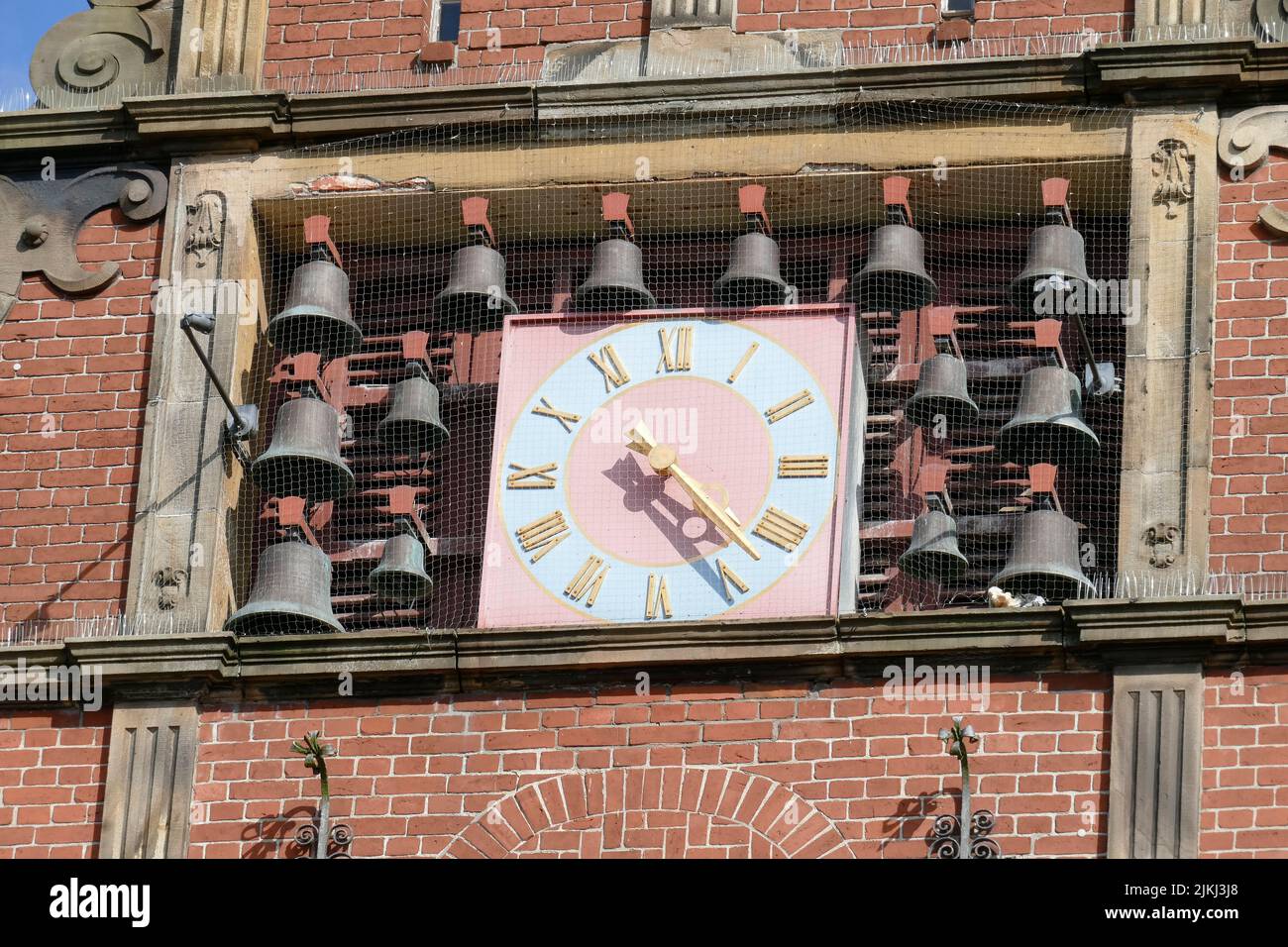 Historic roof gable with clock hi-res stock photography and images - Alamy