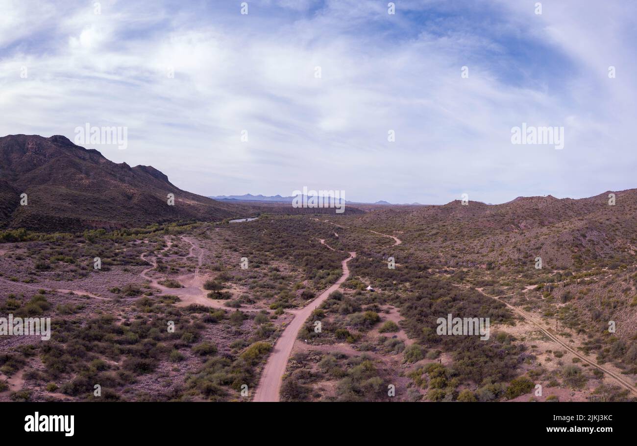 A beautiful shot of the Verde River and its Tributaries in Sedona Verde ...