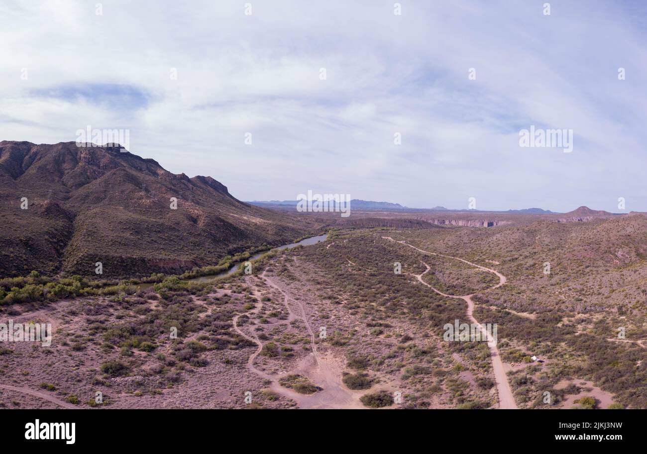 A beautiful shot of the Verde River and its Tributaries in Sedona Verde ...