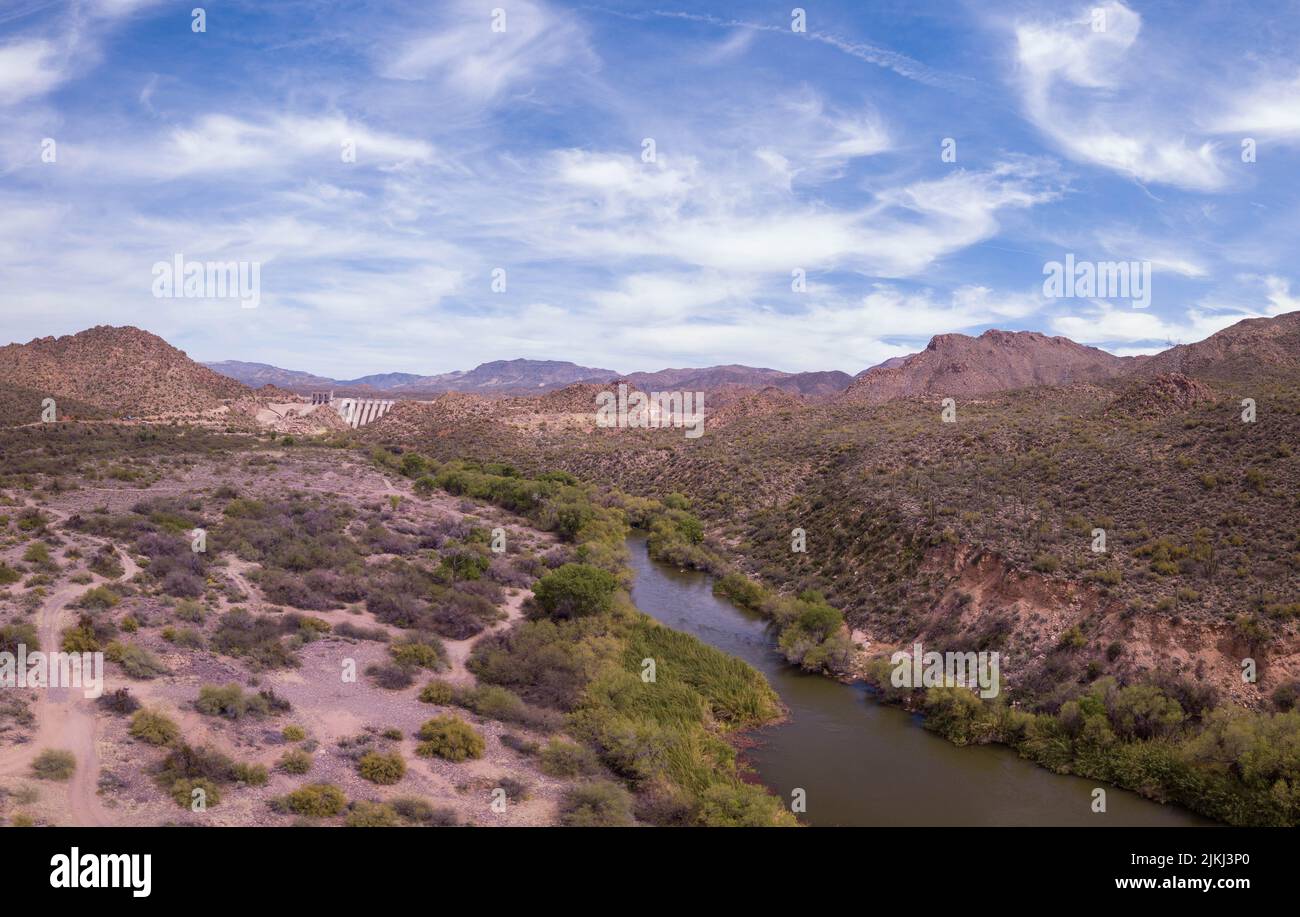 A beautiful shot of the Verde River and its Tributaries in Sedona Verde ...