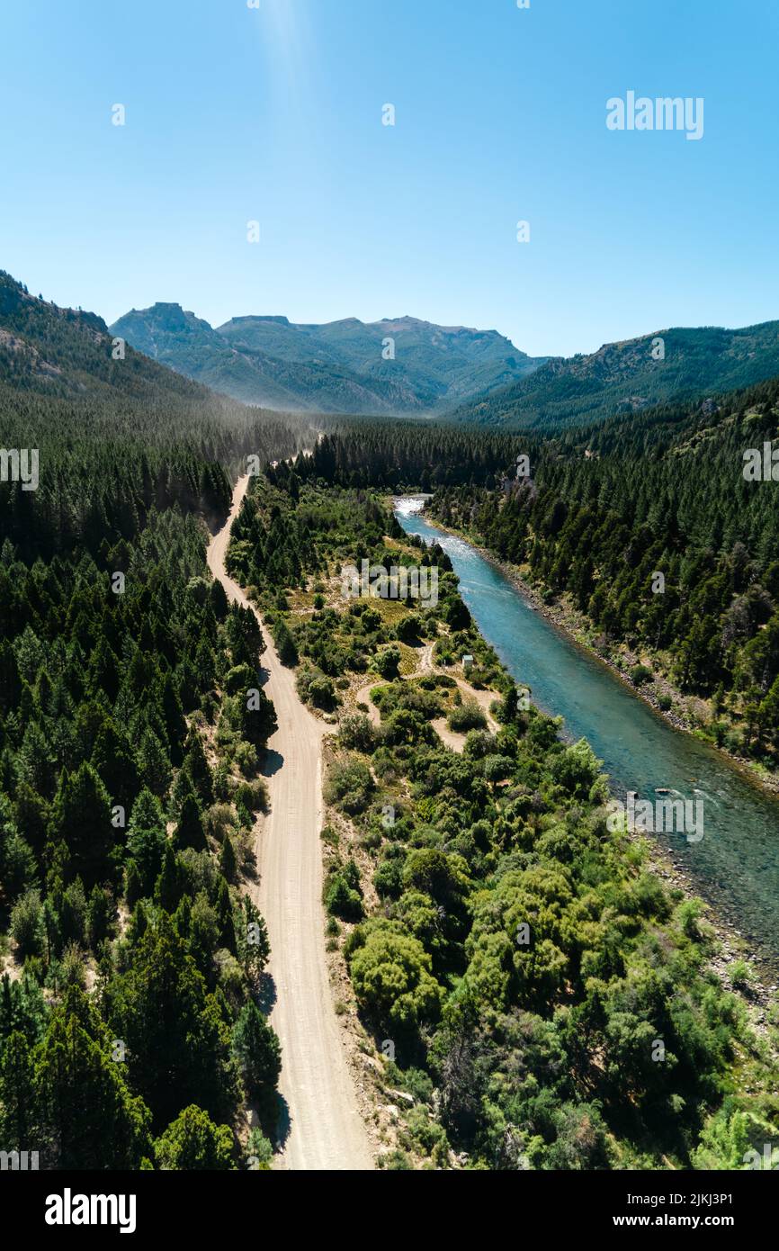 Forest along river trail hi-res stock photography and images - Alamy