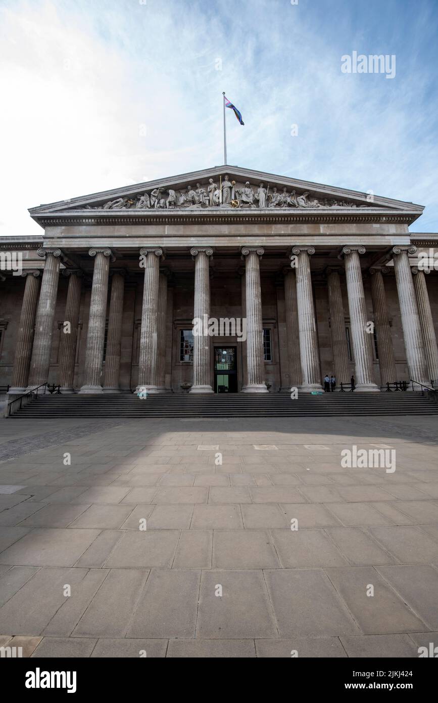 British Museum, entrance portal, London, Great Britain Stock Photo - Alamy