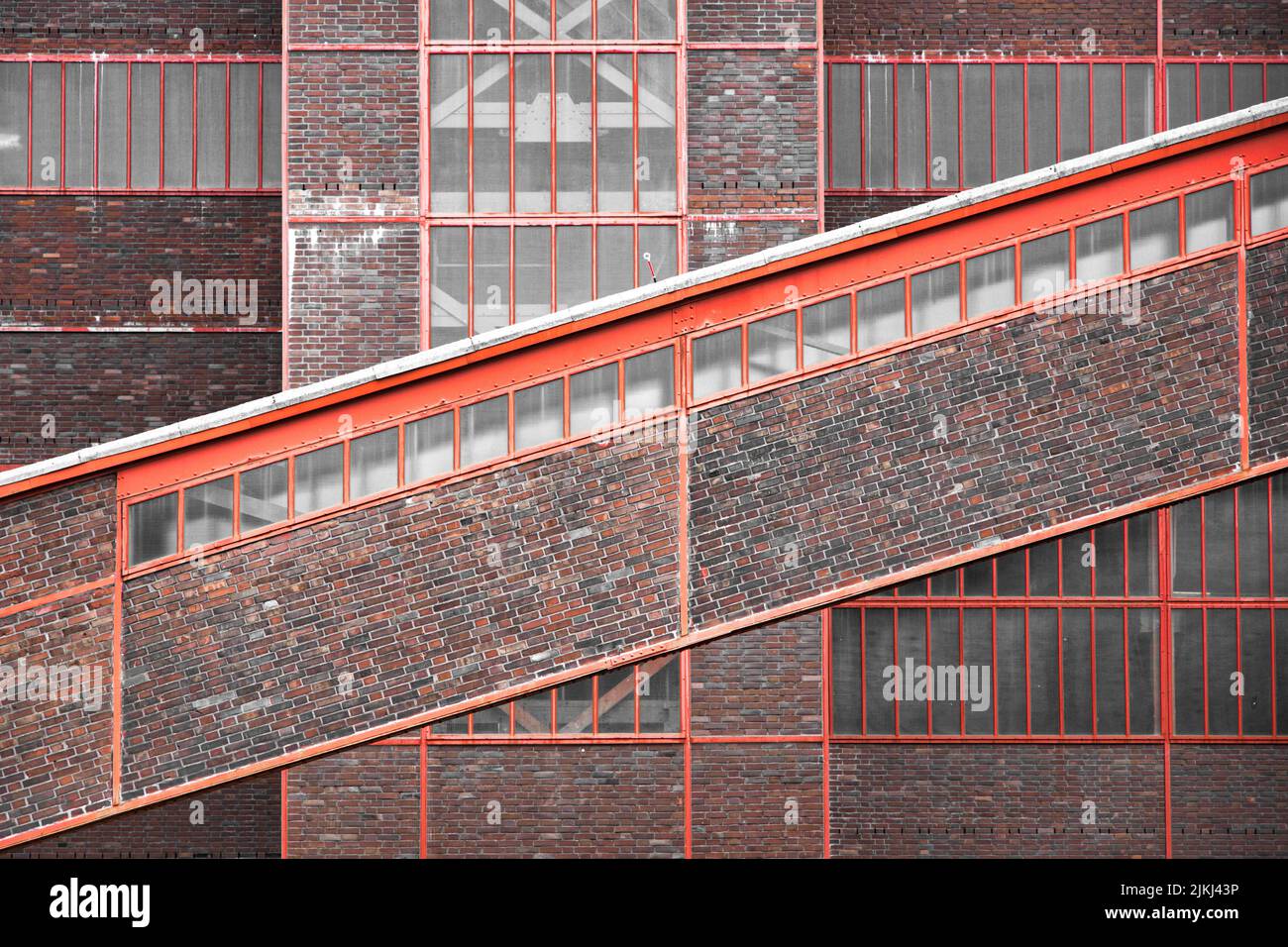 A front view of a staircase and a building wall Stock Photo - Alamy