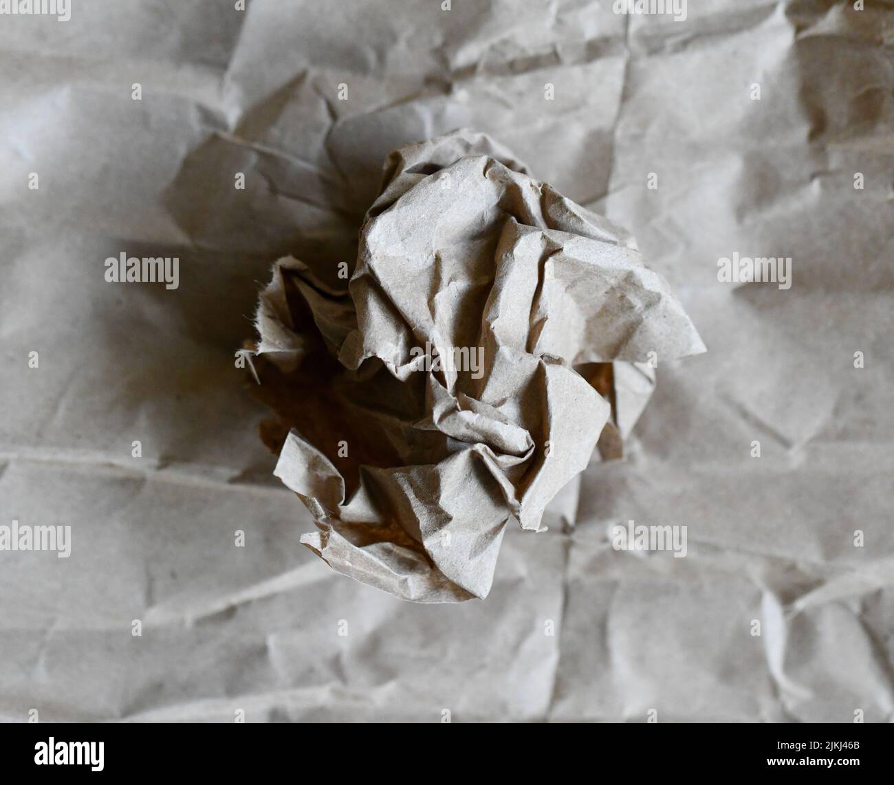 Texture and pattern of crumbled a brown organic paper Stock Photo - Alamy