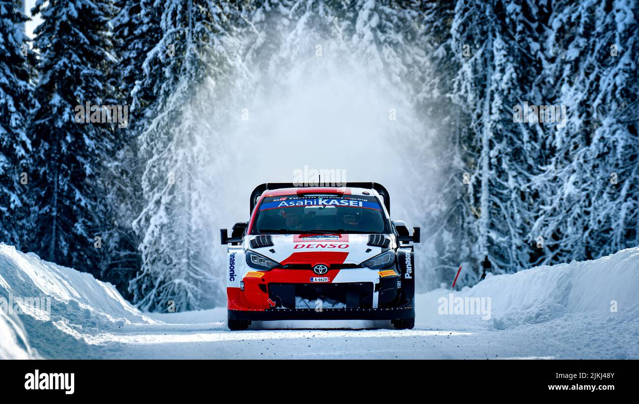 a shot of racing car in snow Stock Photo - Alamy