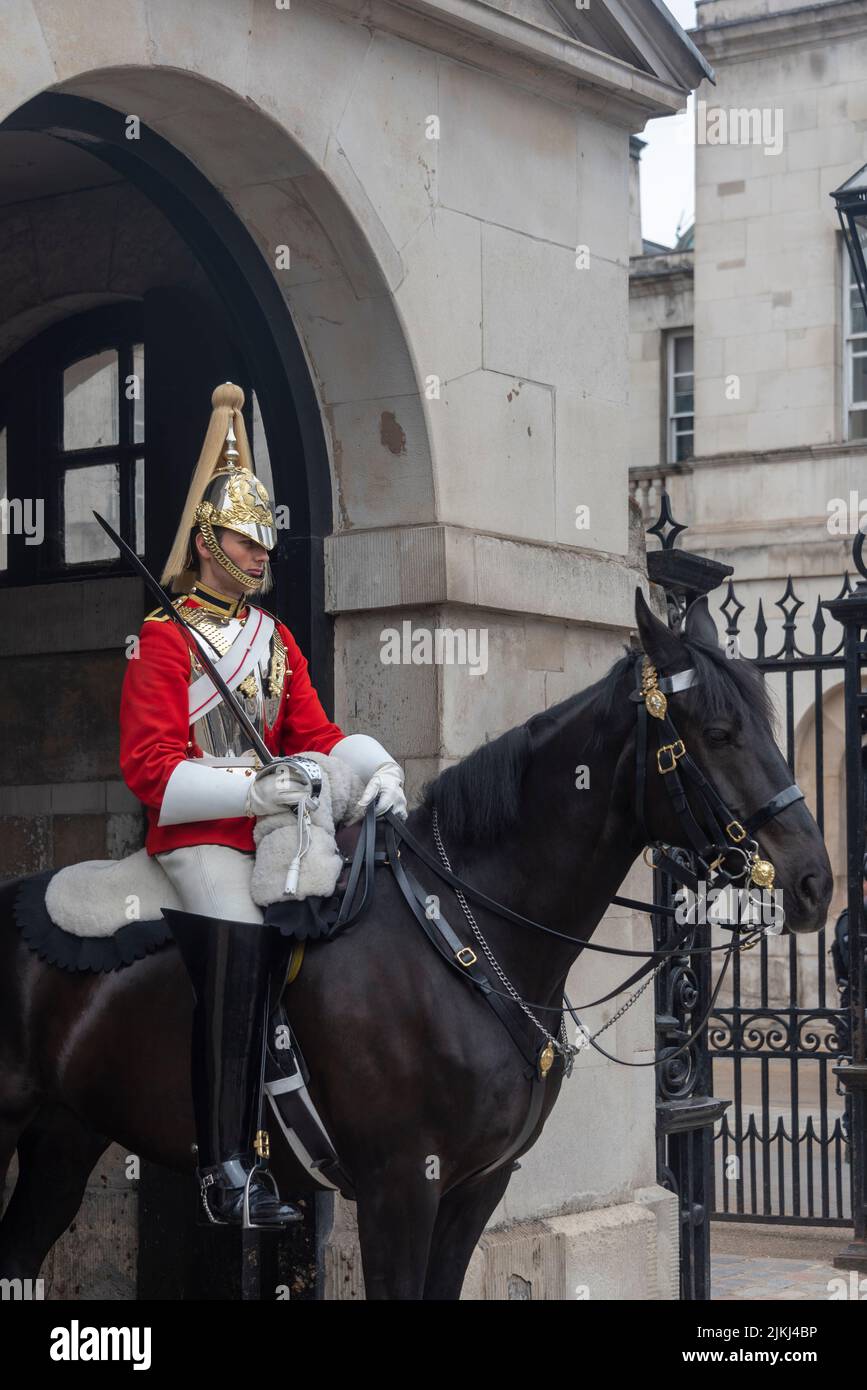 Great Britain, London, soldier of the Royal Horse Guards during their ...