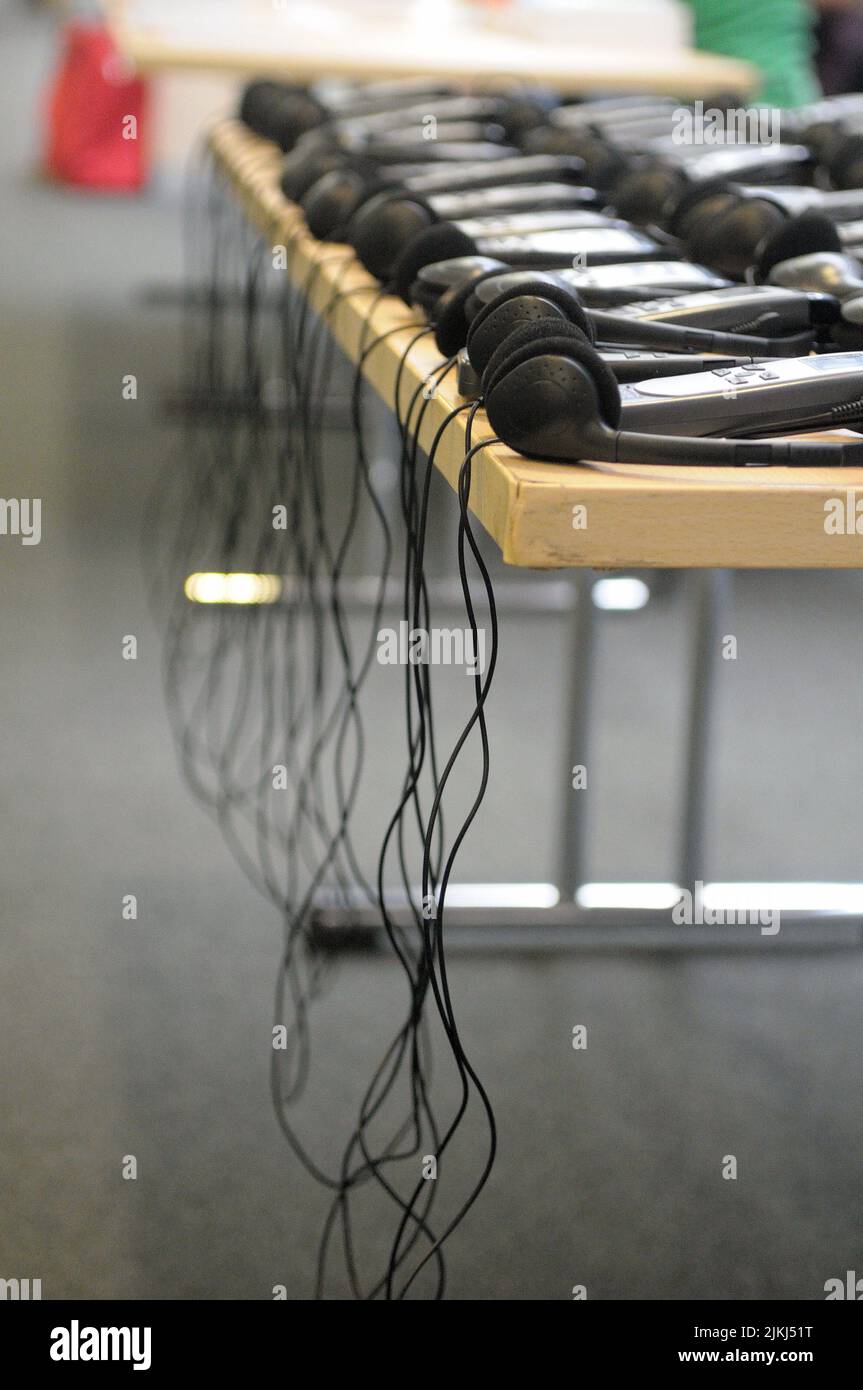 The types of equipment for business meeting Stock Photo - Alamy