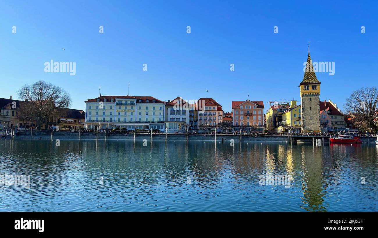 The Lindau Tower Port of Lake Constance Bavaria Stock Photo - Alamy