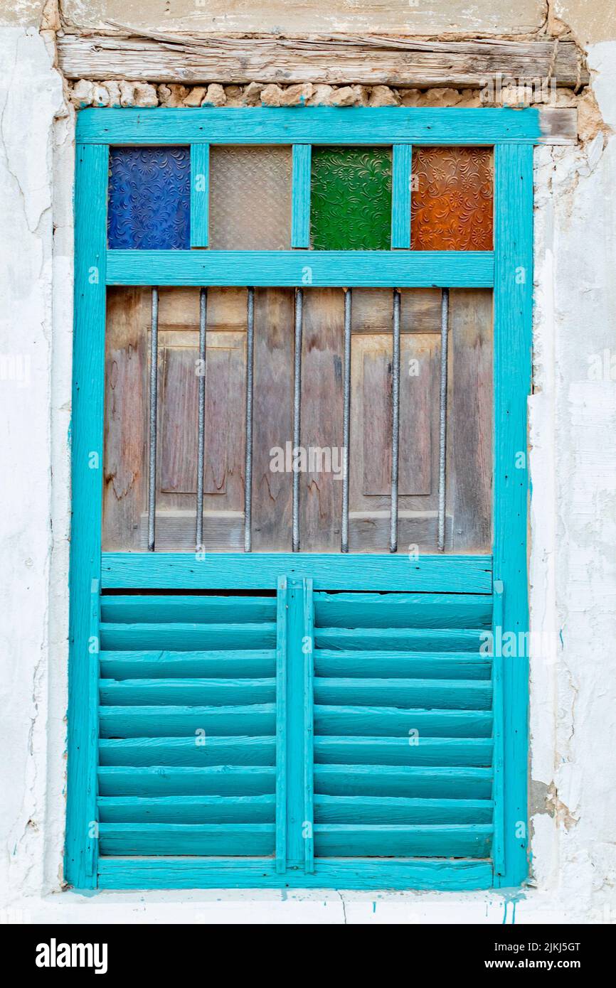 A vertical shot of a Traditional Bahraini window in Bahrain Stock Photo ...