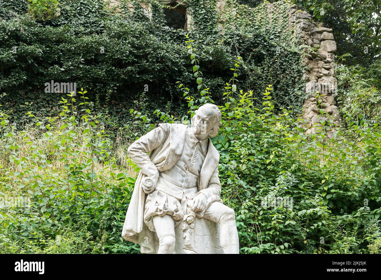 Weimar, Thuringia, Park on the Ilm, Shakespeare Monument Stock Photo ...