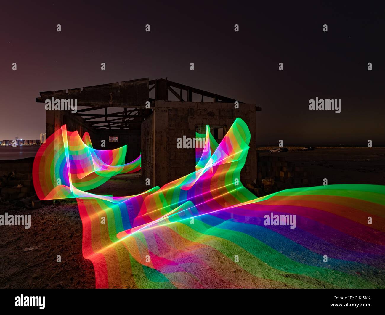Rainbow night sky hi-res stock photography and images - Alamy