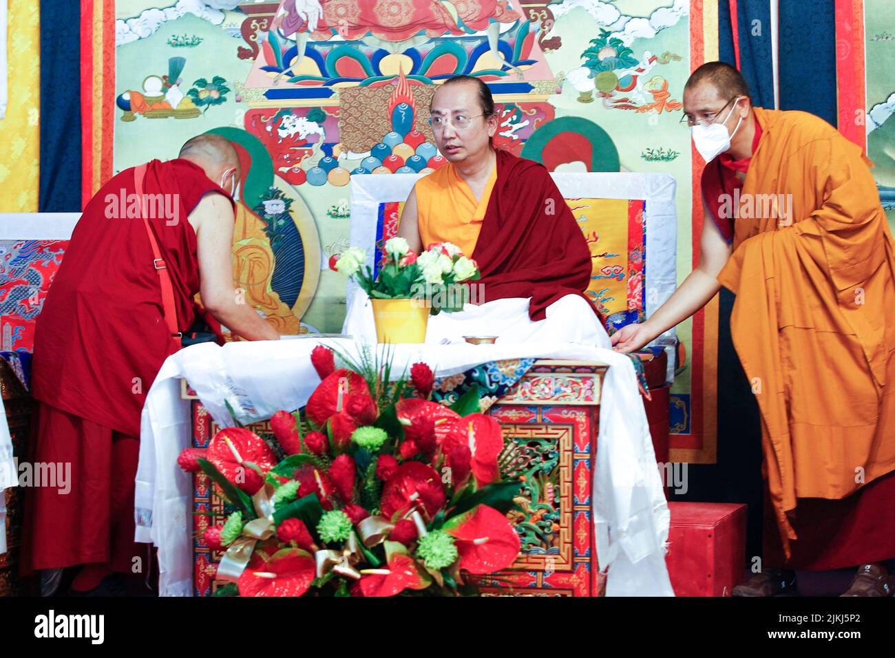 The Second European Sakya Monlam in Paris Stock Photo - Alamy