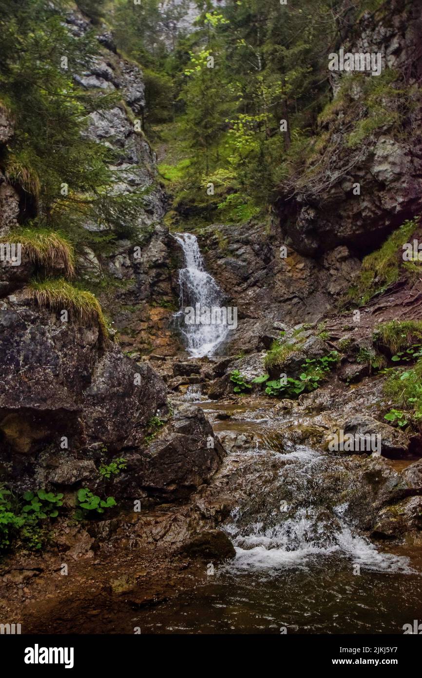Beautiful waterfall in nature background hi-res stock photography and ...