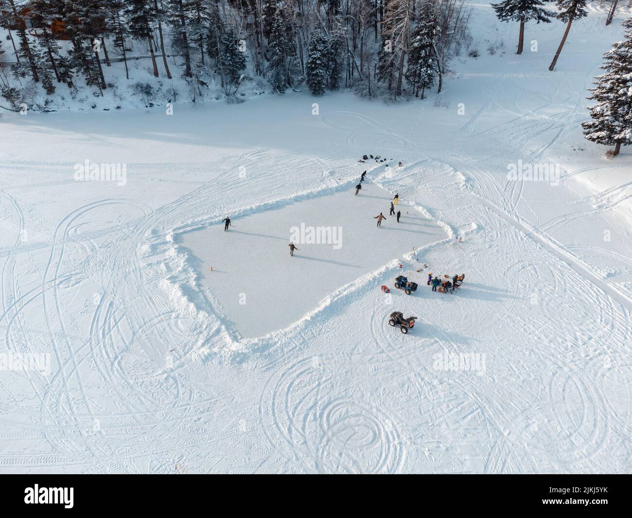 Ice rink aerial hi-res stock photography and images - Alamy