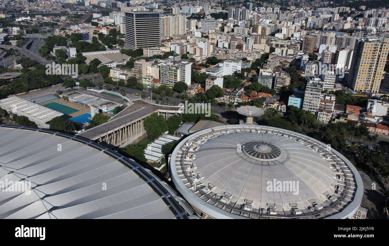 Aerial shot modern stadium in hi-res stock photography and images - Alamy