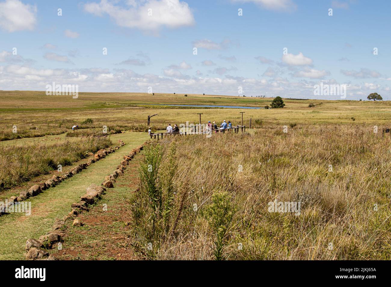 The Amphitheater and seating area for outdoor bird show in Dullstroom ...