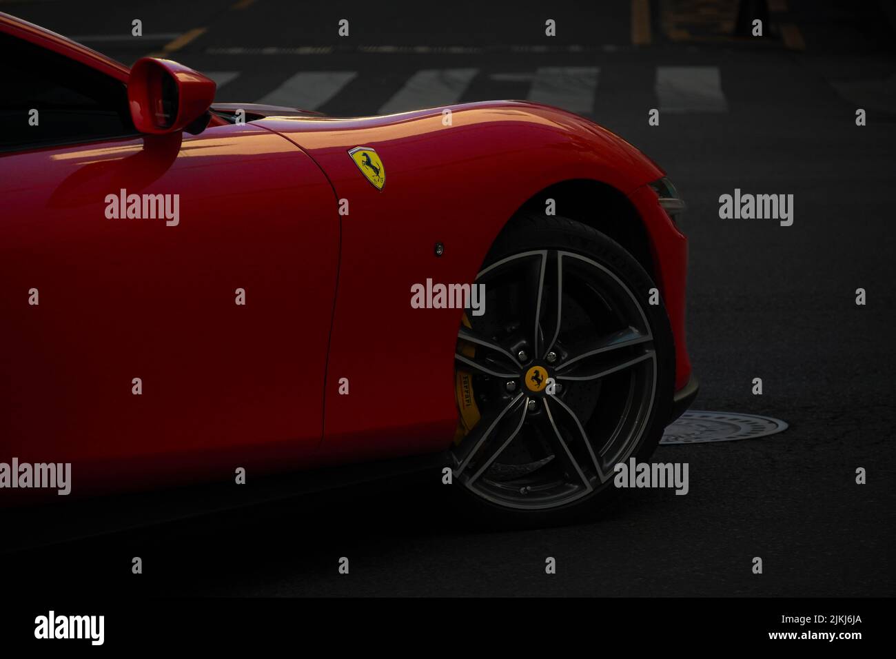 Shot of a Ferrari Roma Stock Photo - Alamy