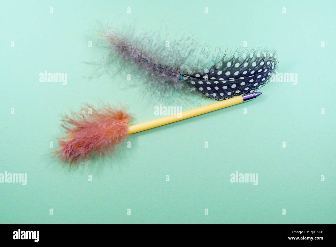 Blue feathers not bird background hi-res stock photography and images ...