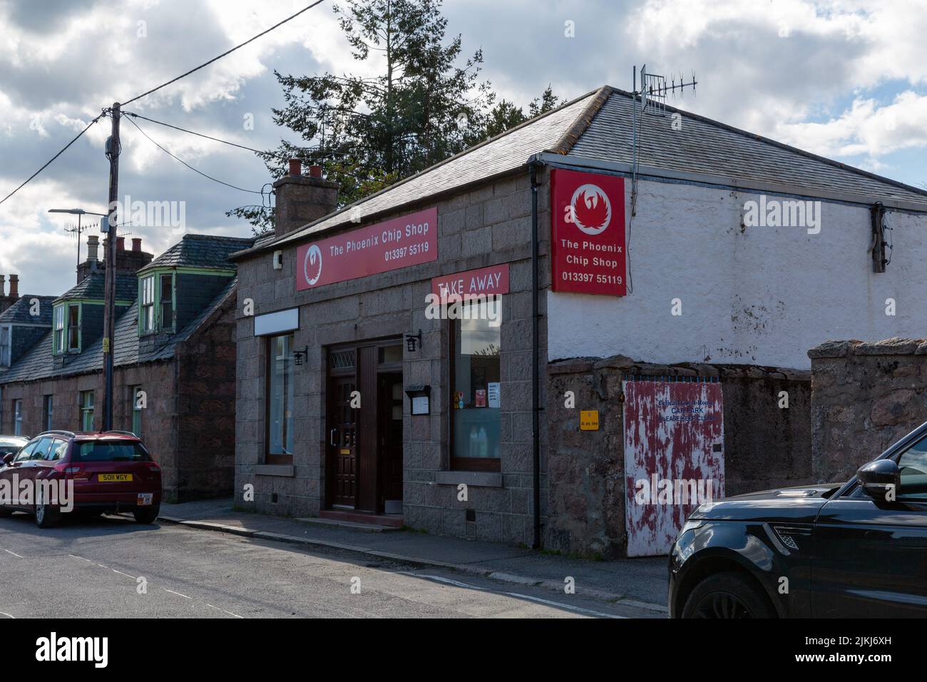 The city of Ballater in the Scottish Highland, UK Stock Photo - Alamy