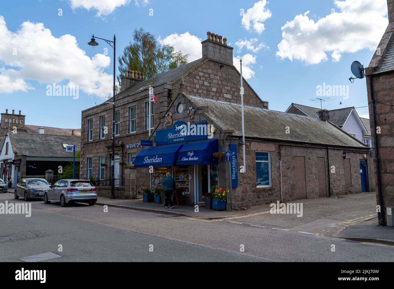 The city of Ballater in the Scottish Highland, UK Stock Photo - Alamy