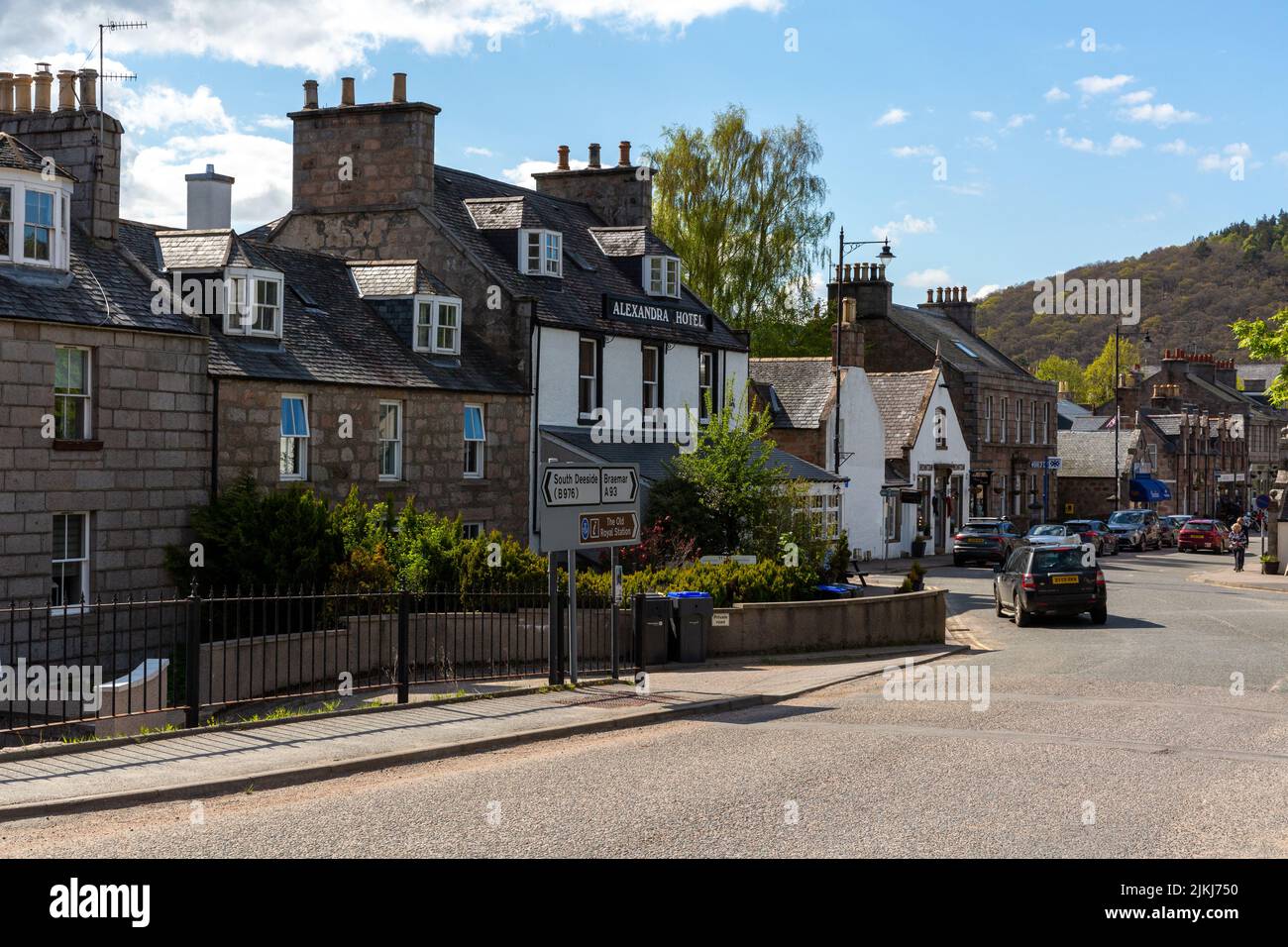 The city of Ballater in the Scottish Highland, UK Stock Photo - Alamy
