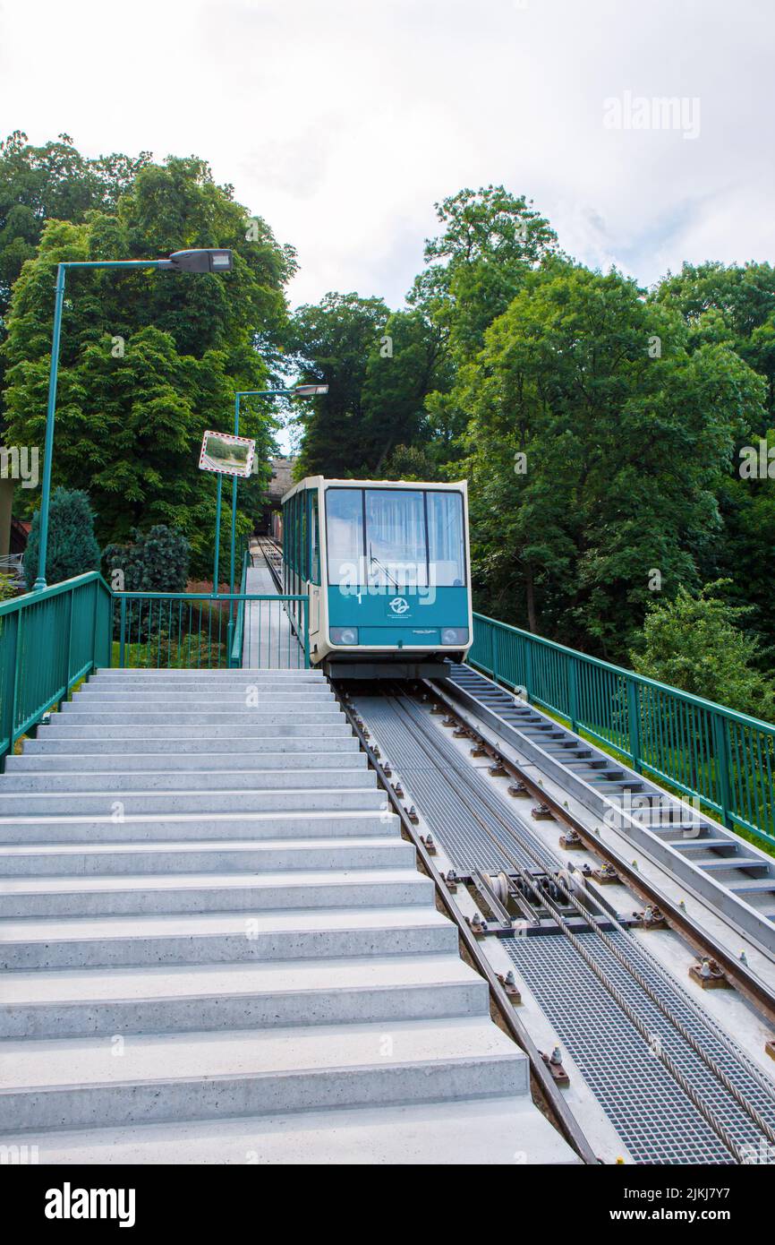 16-06-06 The Petrin funicular railway between Mala Strana district and ...
