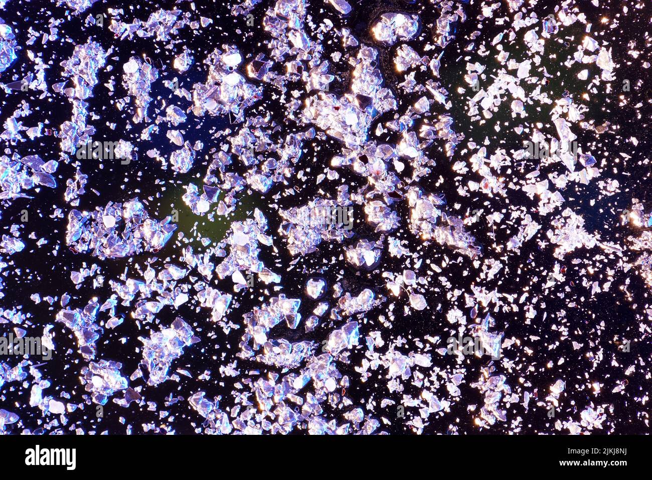 Shiny glittering white tiny sparkles on black background Stock Photo ...