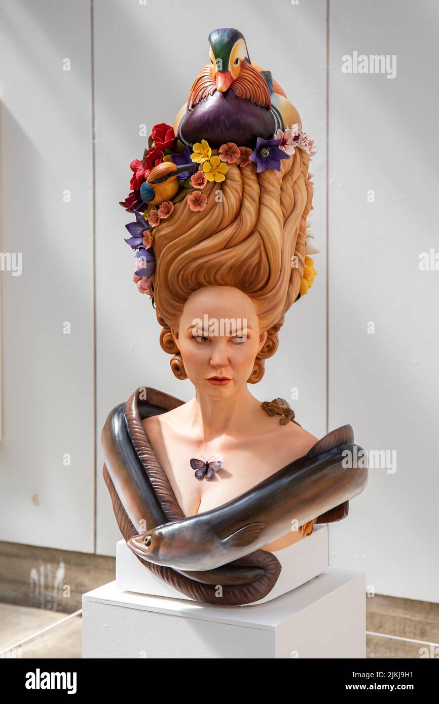 For editorial use only: Marie, a sculpture by Marianne Siri at Art ...