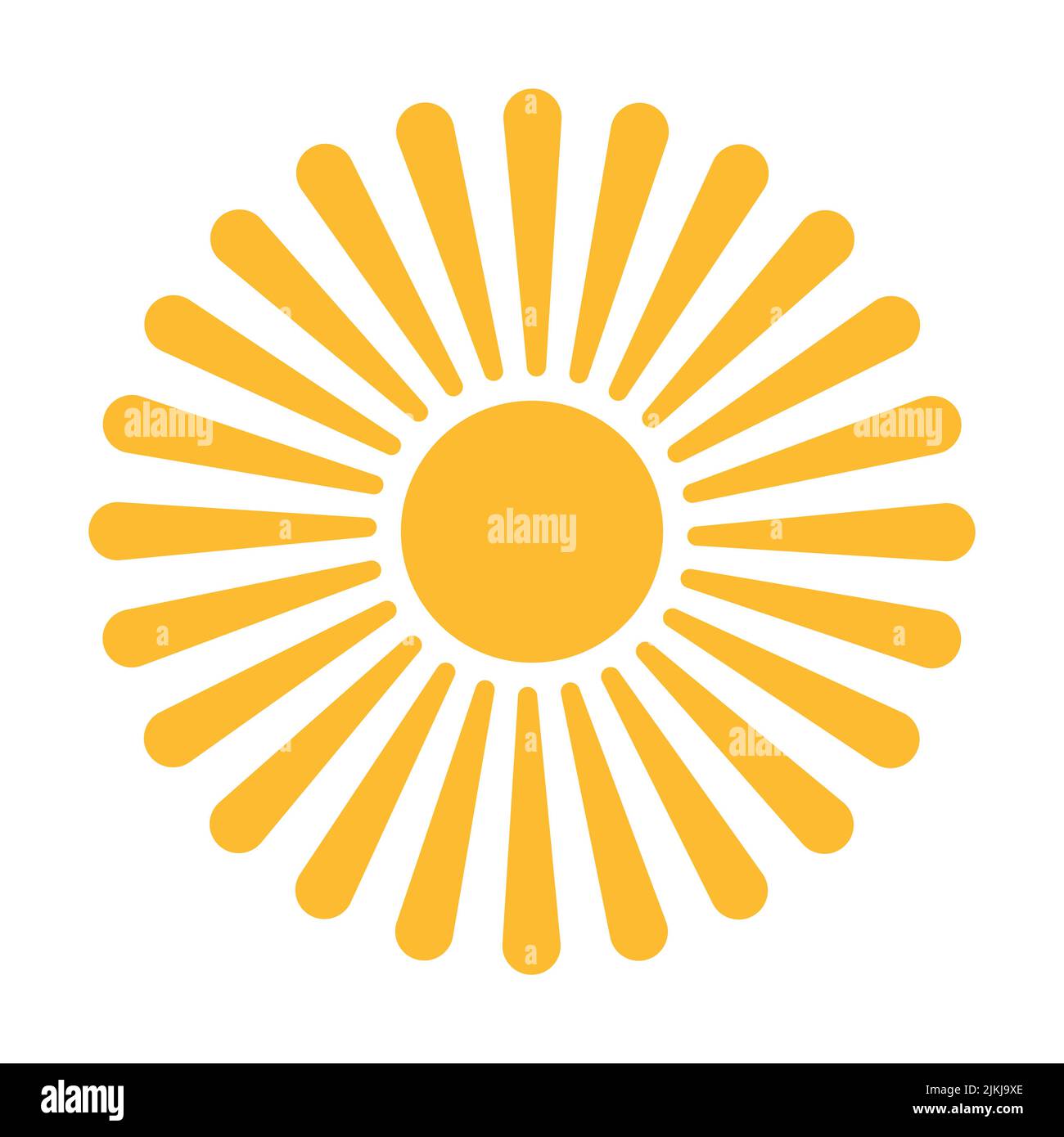 Sun icon vector for your web design, logo, UI. illustration Stock ...