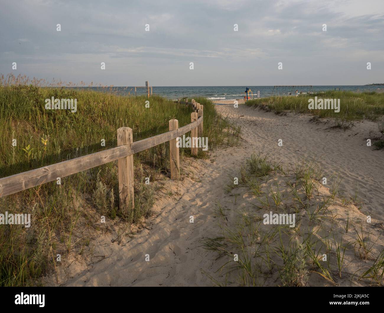 A sandy pathway in Sauble Beach, Ontario, Canada Stock Photo - Alamy