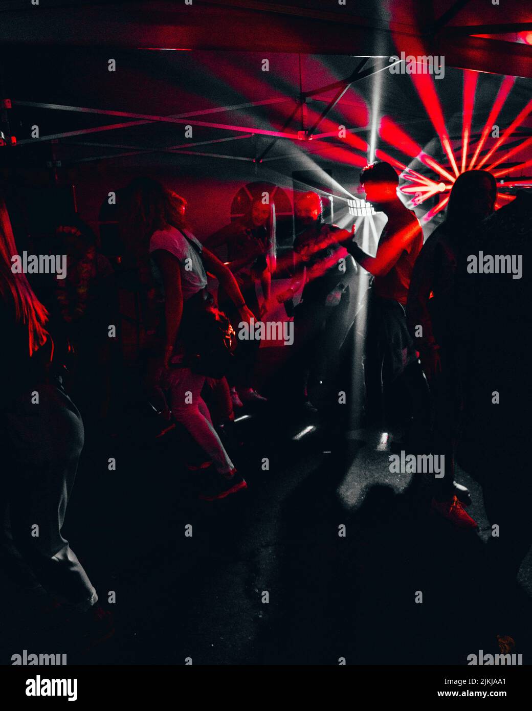 A vertical shot of people dancing in a club Stock Photo - Alamy