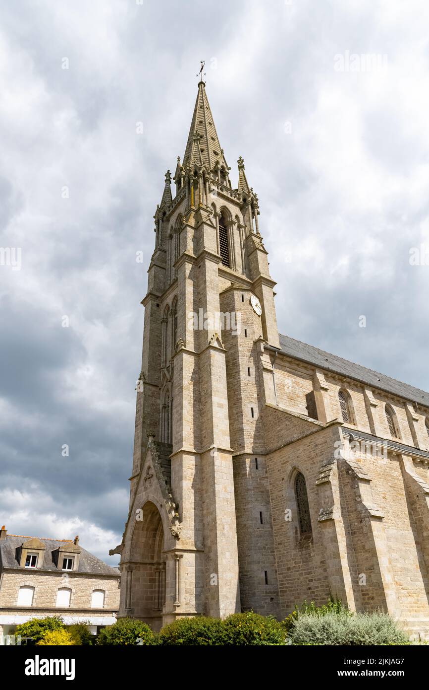 The city of Elven in Brittany, Saint-Alban church, beautiful monument ...
