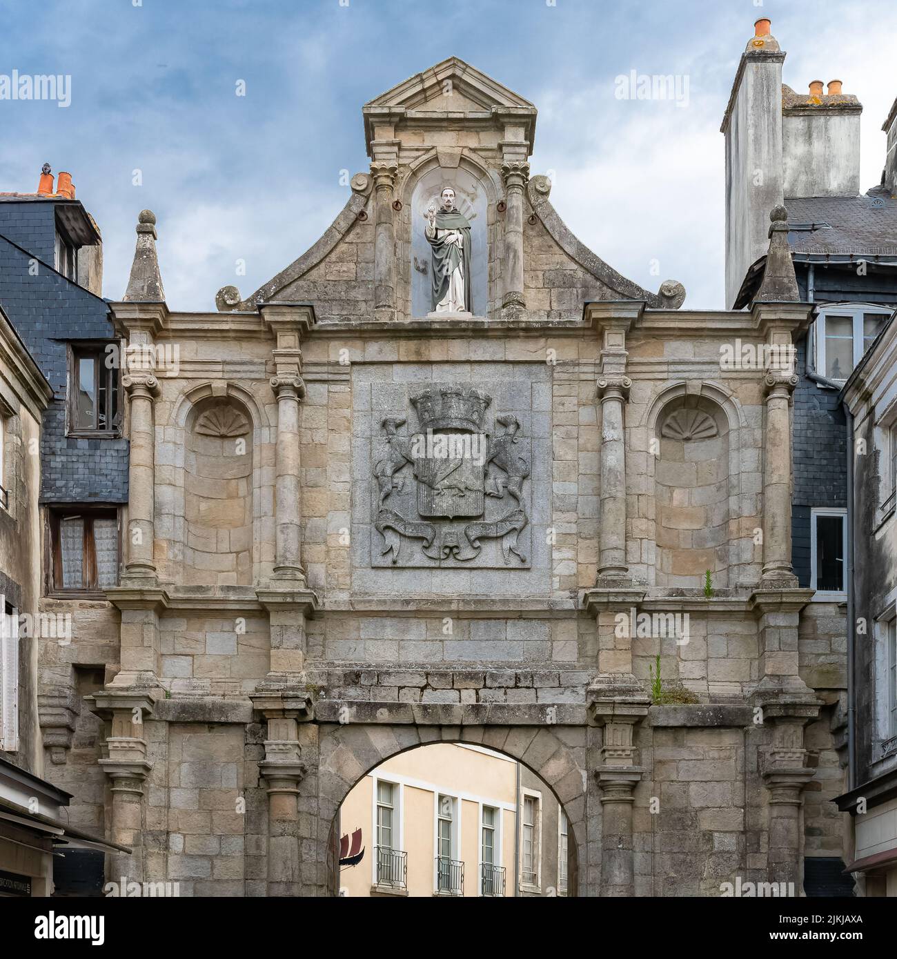 The famous Saint-Vincent Gate in Vannes, Brittany, France Stock Photo ...