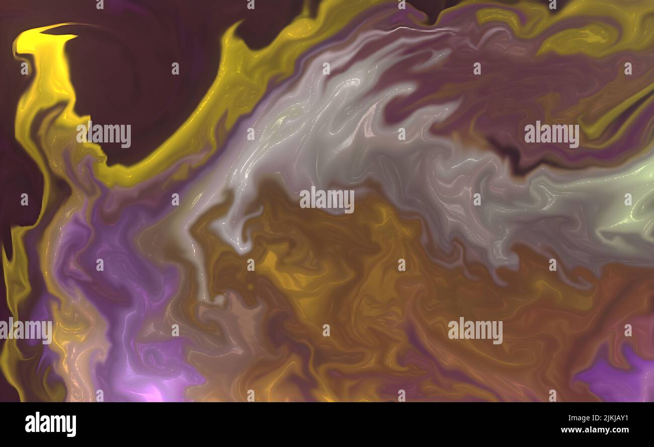 An abstract painting of Modern fluid art with alcohol Ink Pattern and ...