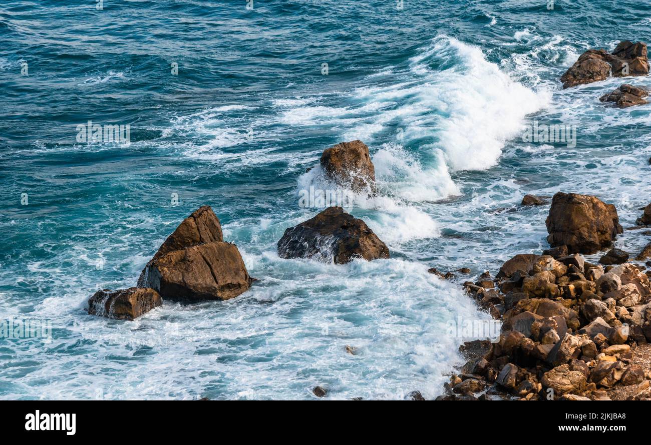 A closeup of the sea near Tabarka Stock Photo - Alamy