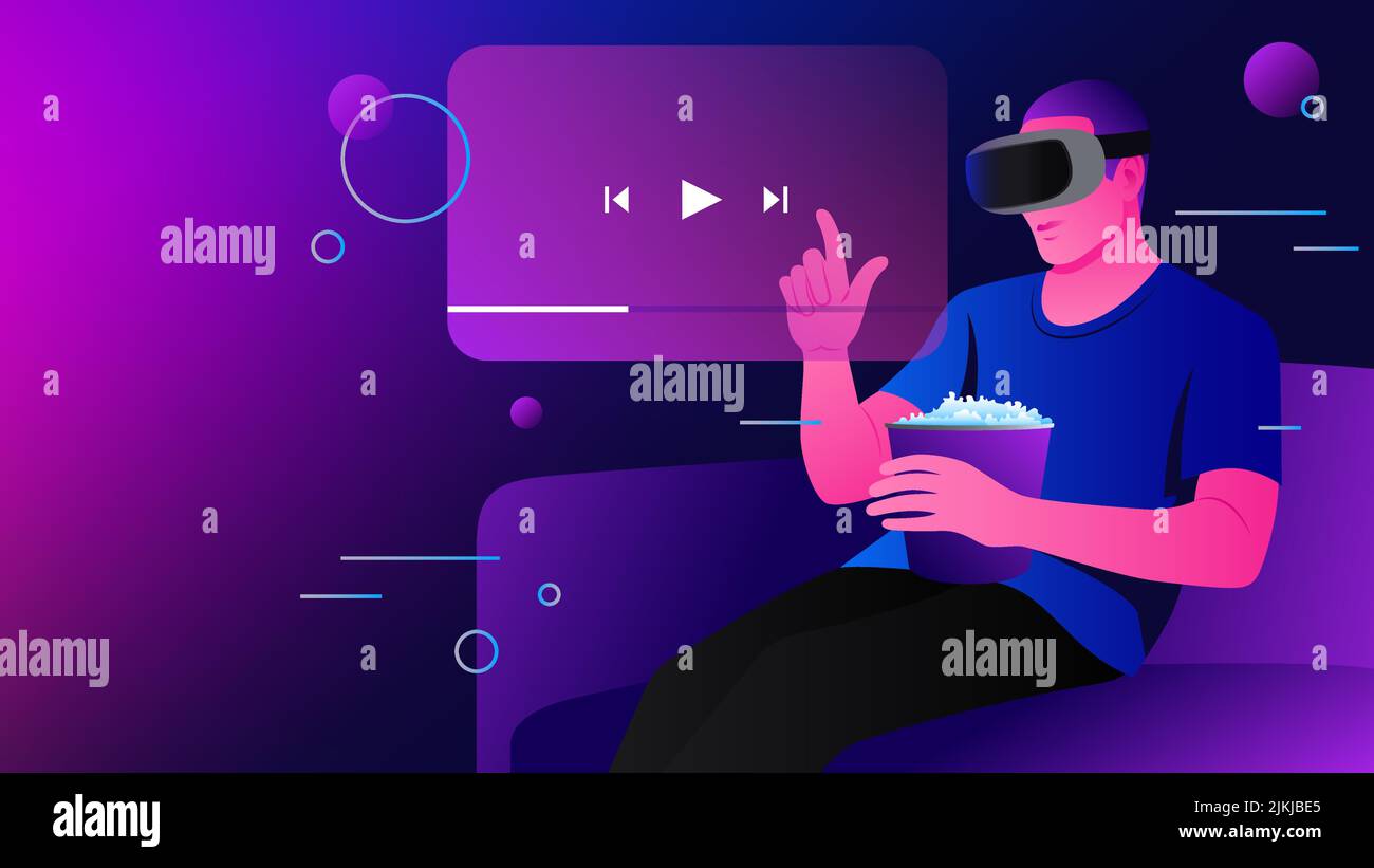 Simulation cinema Stock Vector Images - Alamy