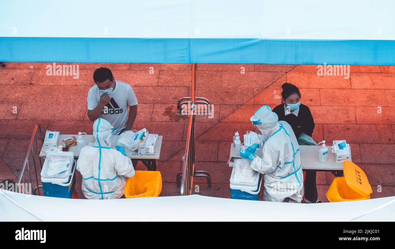 The China COVID-19 Nucleic acid amplification testing Stock Photo - Alamy