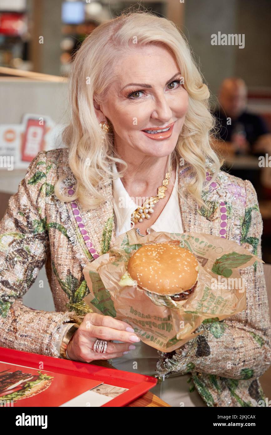 Hamburg, Germany. 02nd Aug, 2022. Désirée Nick, actress, presents a ...