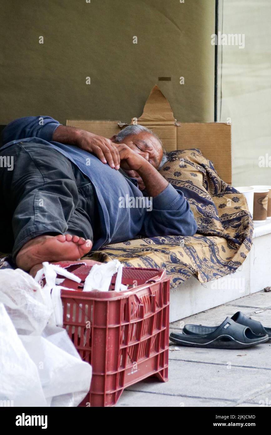 Homeless, Thessaloniki, Macedonia, North-Eastern Greece Stock Photo - Alamy