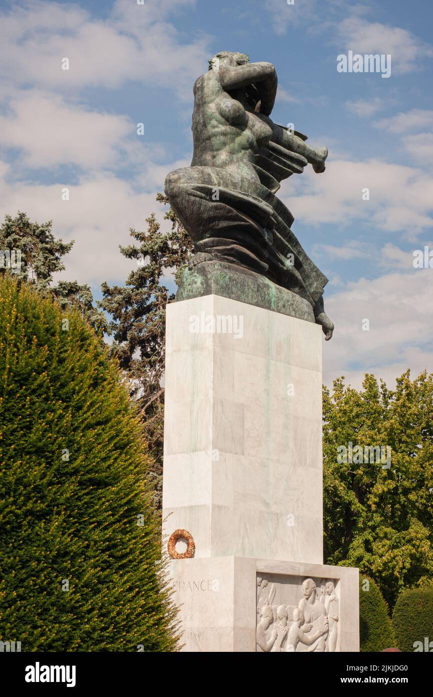 In Belgrade, Serbia, in Kalemegdan Fortress and Park see the monument ...