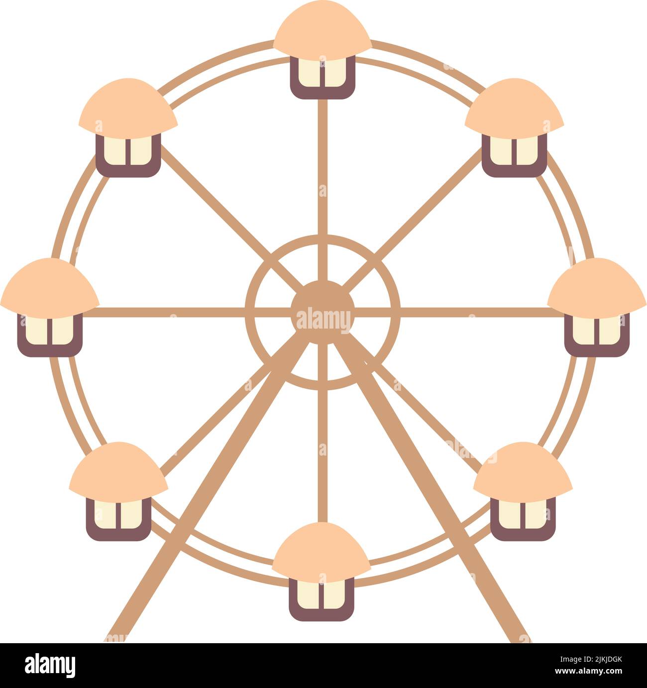 Ferris Wheel Clipart Cute